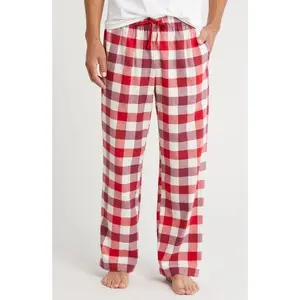 Nordstrom Flannel Pajama Pants Red Multicheck