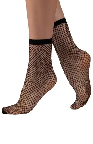 LECHERY® 2-pack Fishnet Crew Socks