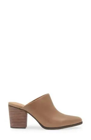CHOCOLAT BLU Emery Leather Mule - Taupe Leather