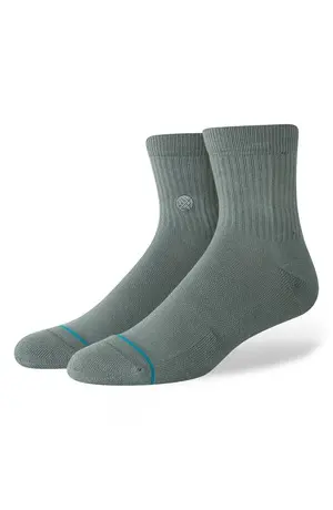 Stance Stance Icon Quarter Crew Socks Teal
