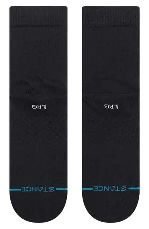 Stance Icon Quarter Crew Socks 3 Pack - Black
