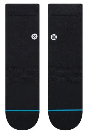 Stance Icon Quarter Crew Socks 3 Pack - Black