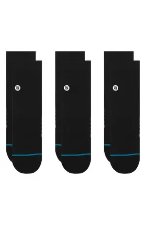 Stance Icon Quarter Crew Socks 3 Pack