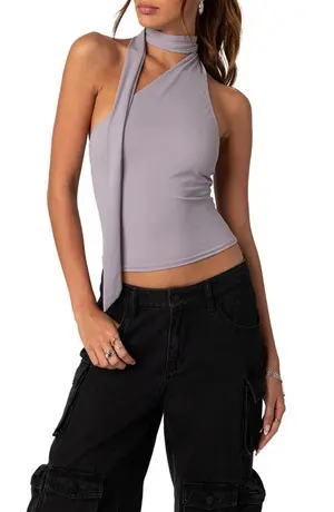 EDIKTED Melony Scarf Halter Top