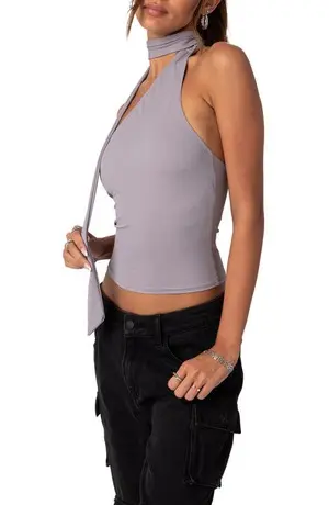 EDIKTED Melony Scarf Halter Top