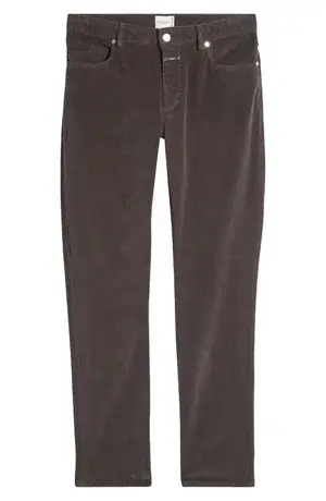 Closed Unity Slim-fit Cotton-blend Corduroy Pants - Charcoal