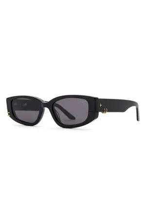 Dezi Cuffed Square Sunglasses - Black / Gold Midnight Smoke