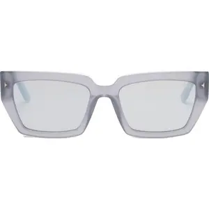 Dezi DEZI Switch Square Sunglasses Steel/smoke Flash