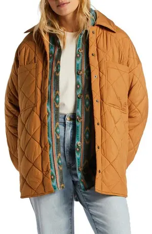 BILLABONG Transport Water Resistant Shacket Caramel