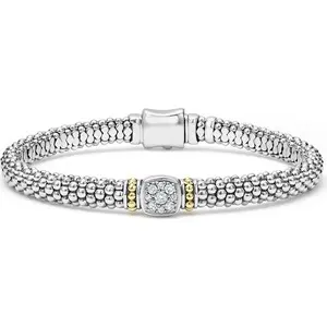 Lagos Rittenhouse Pavé Diamond Bracelet - Silver