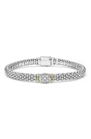 Lagos Rittenhouse Pavé Diamond Bracelet - Silver