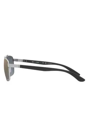 Ray-ban 59mm Gradient Polarized Sunglasses - Silver