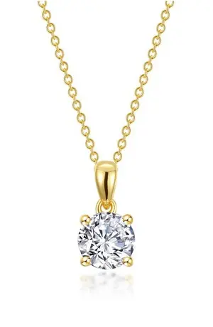 Lafonn Simulated Diamond Solitaire Pendant Necklace