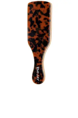 EMI JAY Mini Boar Bristle Brush In Brown - Tortoise