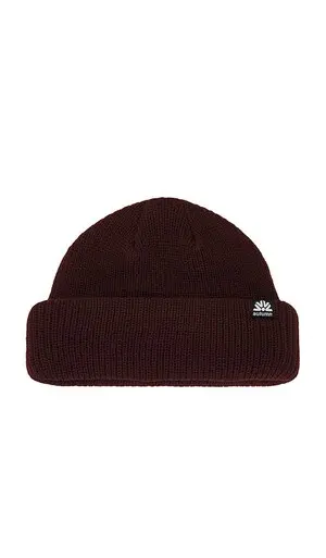 AUTUMN HEADWEAR Double Roll Shorty Fit Beanie - Burgundy