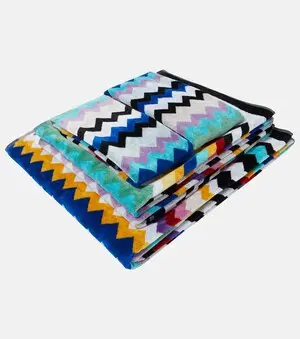 Missoni Cyrus Set Of 5 Zigzag Cotton Terry Towels - Multicoloured