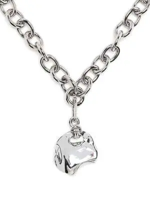 CAPSULE ELEVEN Desert Melted Coin Pendant Necklace - Silver