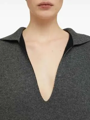JIL SANDER Sailor Collar Knitted Top