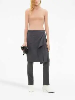 COURREGES Tailored Wool-blend Overskirt Trousers