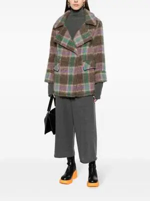 Smythe Plaid Check Double-breasted Coat