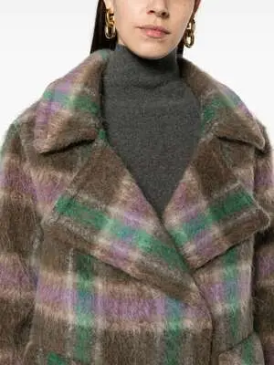 Smythe Plaid Check Double-breasted Coat
