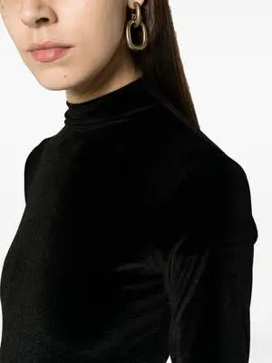 ATU BODY COUTURE Velvet Bodysuit - Black