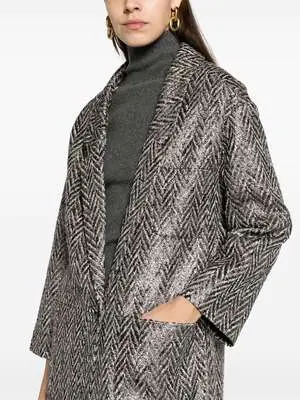 Smythe Herringbone Single-breasted Coat