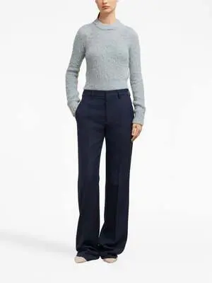 AMI Paris Wide-leg Virgin-wool Trousers