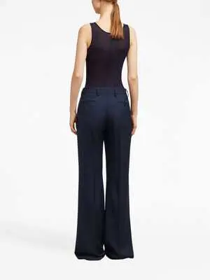 AMI Paris Wide-leg Virgin-wool Trousers
