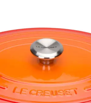 LE CREUSET Cast Iron Casserole Oval Dish - Orange