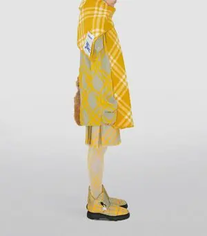 Burberry Wool-blend Check Mini Skirt