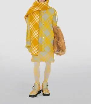 Burberry Wool-blend Check Mini Skirt