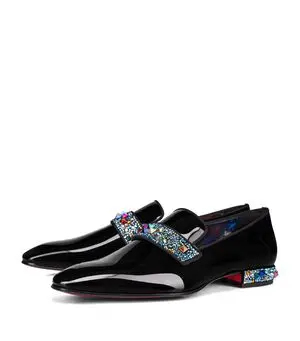 CHRISTIAN LOUBOUTIN X Marvel Infinity Rocks Leather Loafers