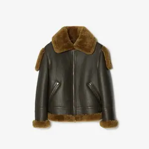 Burberry Shearling Aviator Jacket