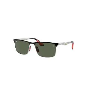 Ray-ban Ray-Ban Scuderia Ferrari Collection Rectangle Sunglasses Silver
