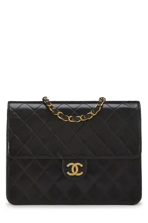 Chanel Lambskin Ex Flap Small Shoulder Bag - Black