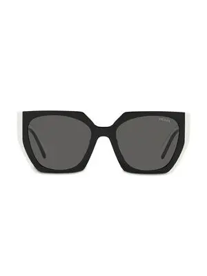 Prada 55mm Cat-eye Sunglasses Black