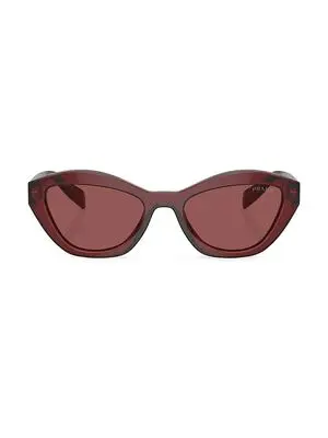 Prada 55mm Cat-eye Sunglasses Dark Violet