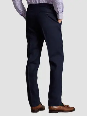 Polo Ralph Lauren Linen Crease-front Pants - Navy