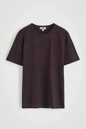 Cos Brushed-cotton Shirt Brown