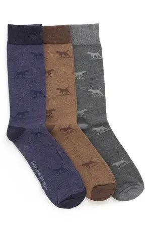 Rodd & Gunn Dogs-a-plenty Assorted 3-pack Crew Socks - Washed Multi