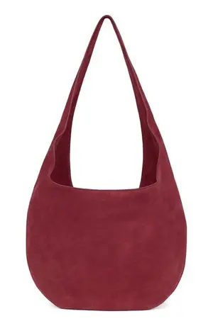 WE-AR4 The H Leather Hobo Bag - Maroon