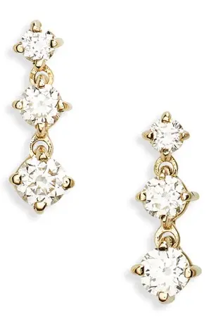 Lana Jewelry 14k Gold Diamond Stud Earrings - Yellow Gold