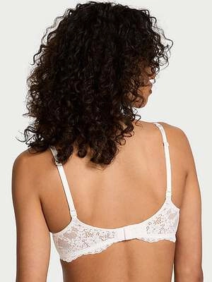 Victoria's Secret Dream Angels Wicked Bloom Embroidery Unlined Balconette Bra - White,ivory