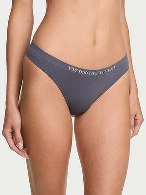 Victoria's Secret Seamless Thong Panty - Grey