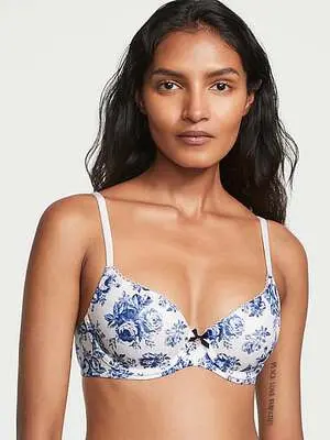 Victoria's Secret Body By Victoria Lightly Lined Smooth Demi Bra Floral