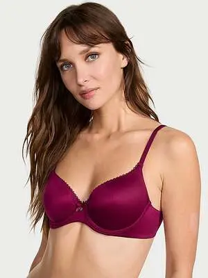 Victoria's Secret Body Victoria Lightly Lined Lace Racerback Demi Bra - Pink