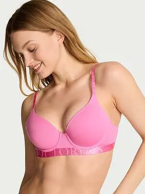 Victoria's Secret The T-shirt Lightly Lined Full-coverage Smooth Bra - Pink