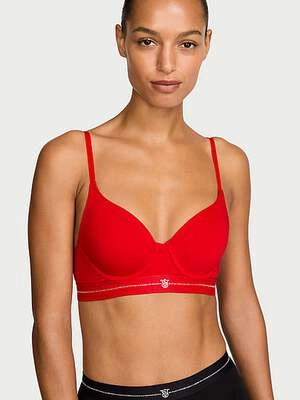 Victoria's Secret The T-shirt Smooth Lightly Lined Full-coverage Bra - Red