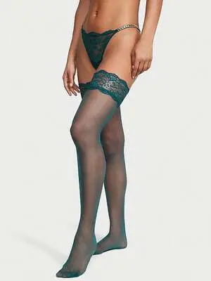 Victoria's Secret Very Sexy Gradient Shine Thigh Highs Green